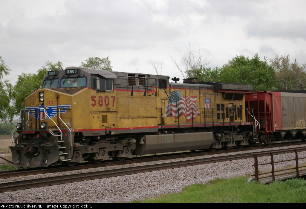 UP 5807 Is DPU For EB Coal Loads